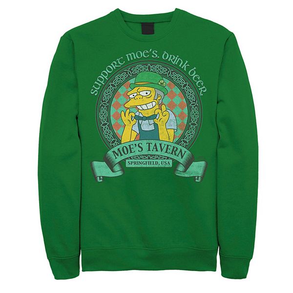 Men's The Simpsons Moe's Tavern St. Patrick's Day Sweatshirt