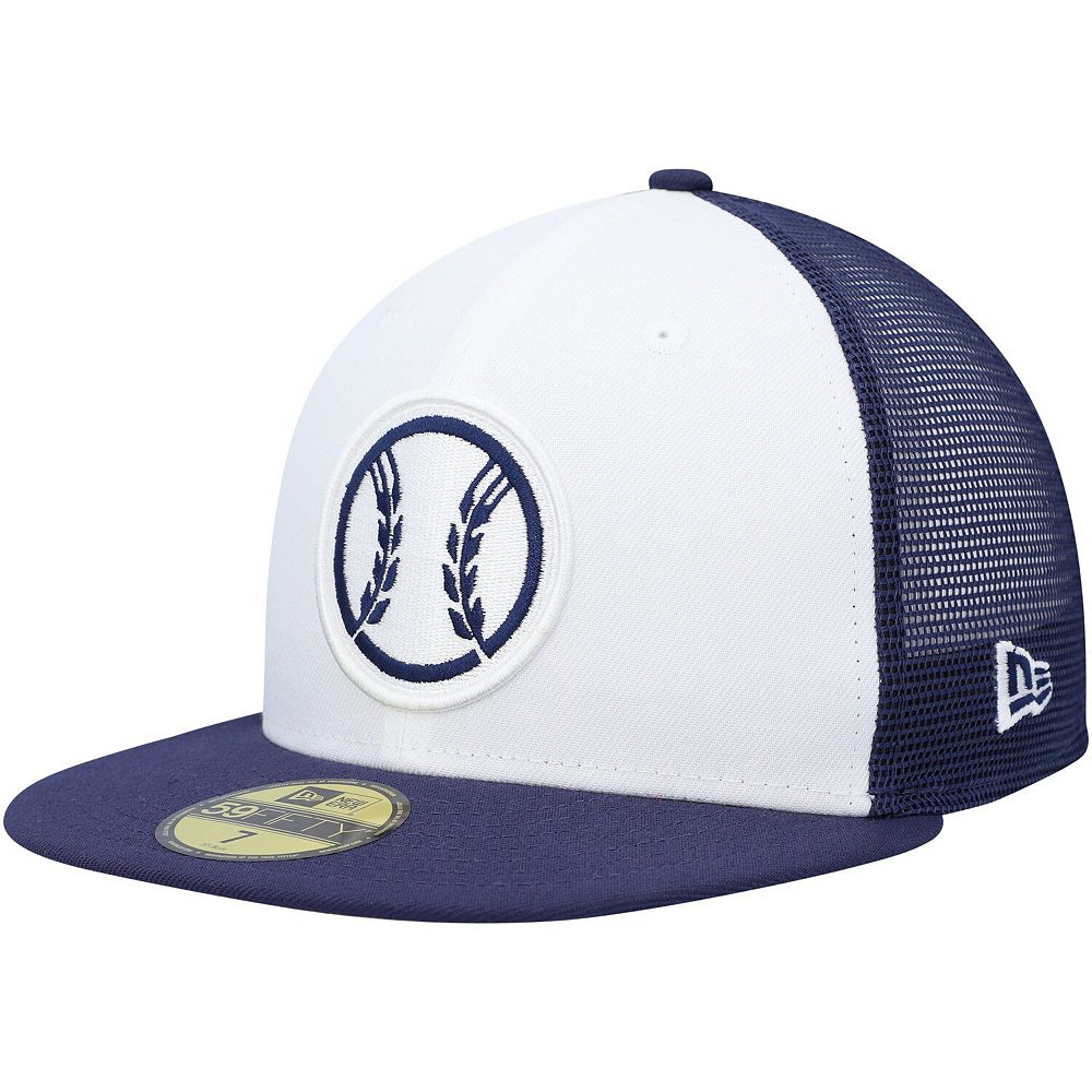Men's New Era White/Navy Milwaukee Brewers 2023 On-Field Batting ...