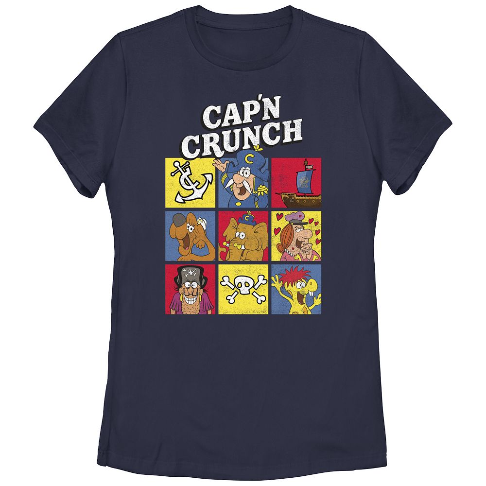 Juniors' Captain Crunch Square Crew Portraits Graphic Tee