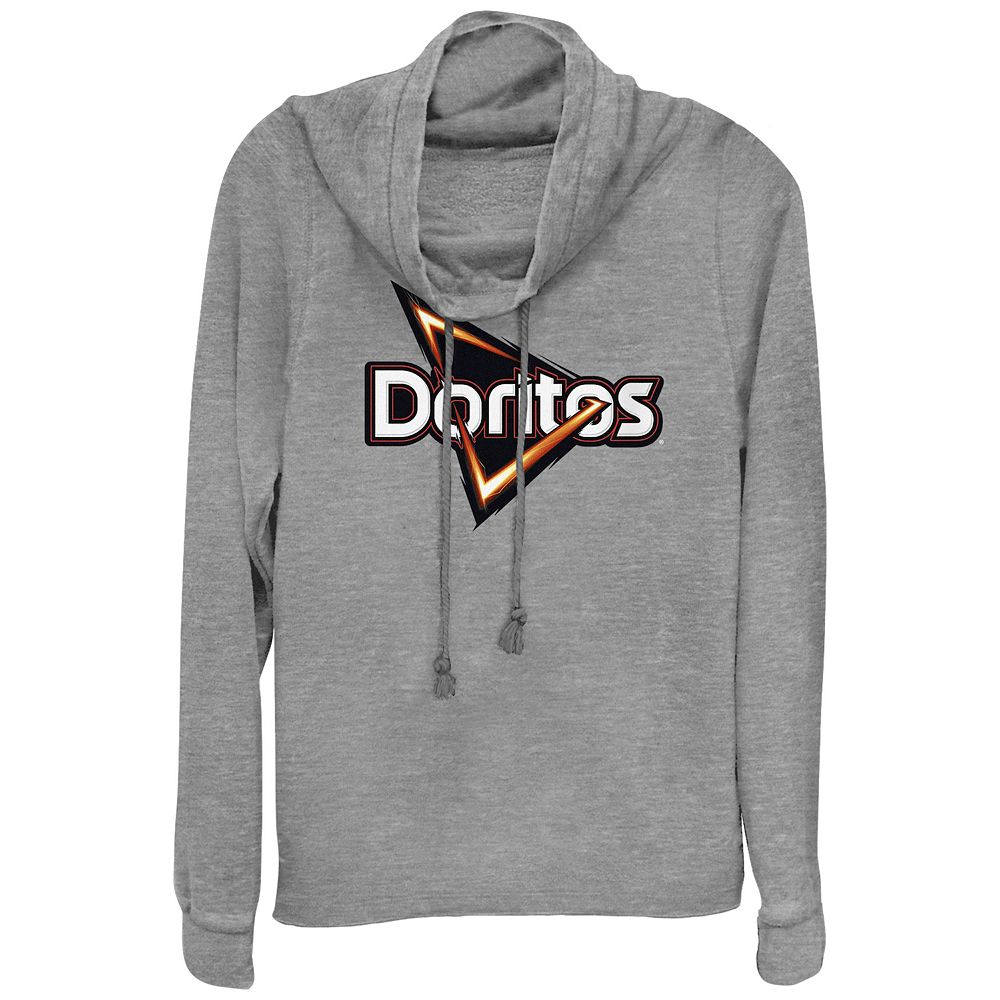 Juniors' Doritos Triangle Chips Classic Logo Cowlneck Graphic ...