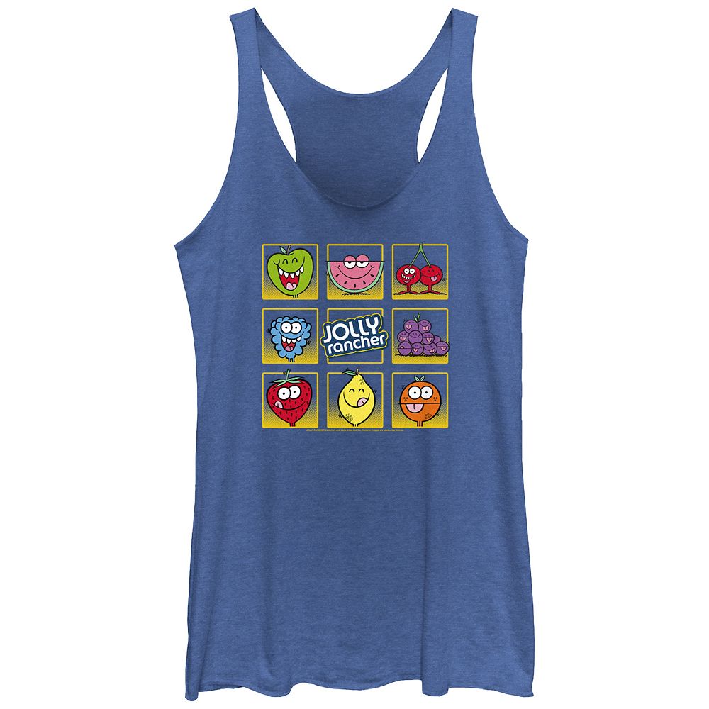Juniors' Jolly Rancher All Flavors Squared Racerback Tank Top