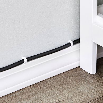 500-Pack Round Cable Wire Clips for Wall, White, 4mm, 6mm, 8mm, 10mm, 14mm