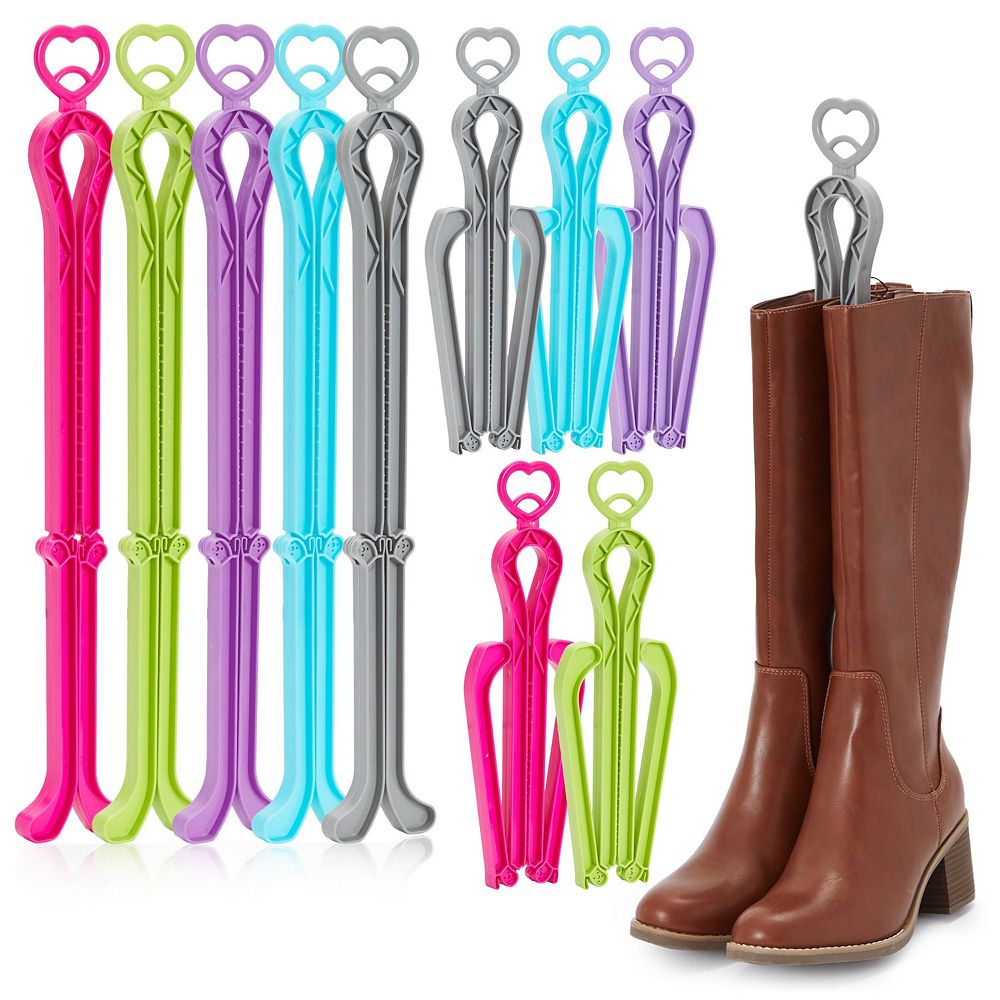 10 Pack Folding Boot Shaper Inserts, Tall Boots Support, Boot Organizer ...
