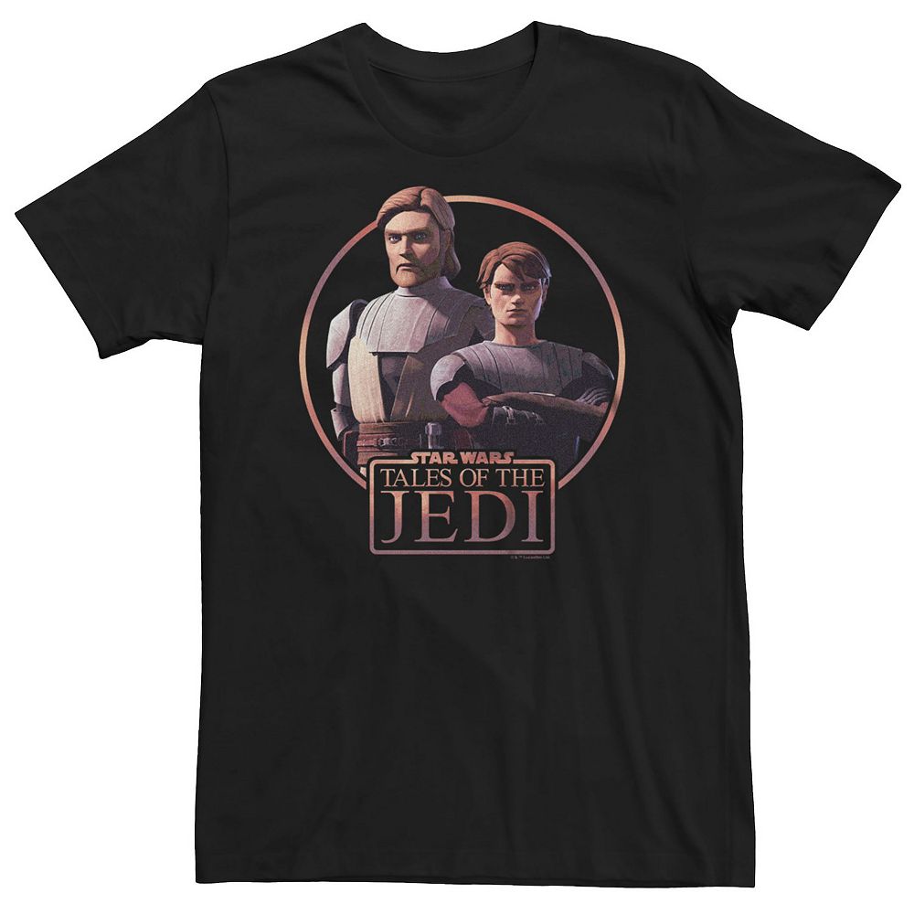 Big & Tall Star Wars Tales Of The Jedi Obi Anakin Graphic Tee
