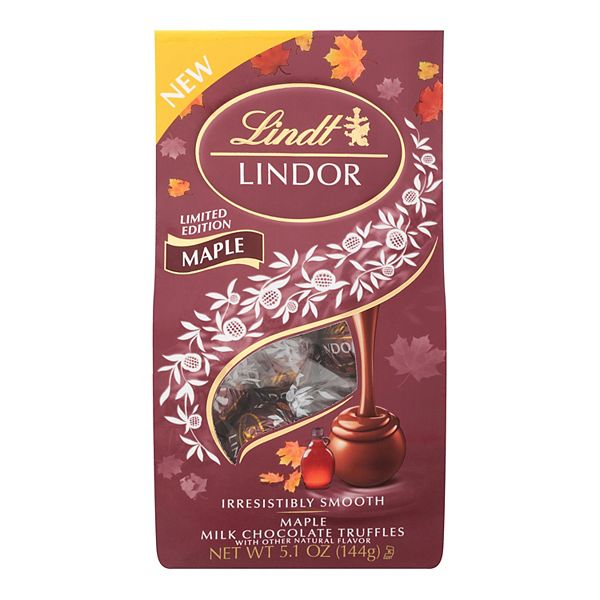 Lindt Lindor Maple Milk Chocolate Candy Truffles, Halloween Candy, 5.1 ...
