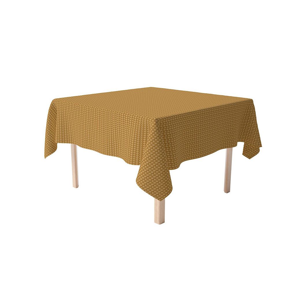 Square Tablecloth, 100% Polyester, 54x54", Fine Cane Woven Fibers