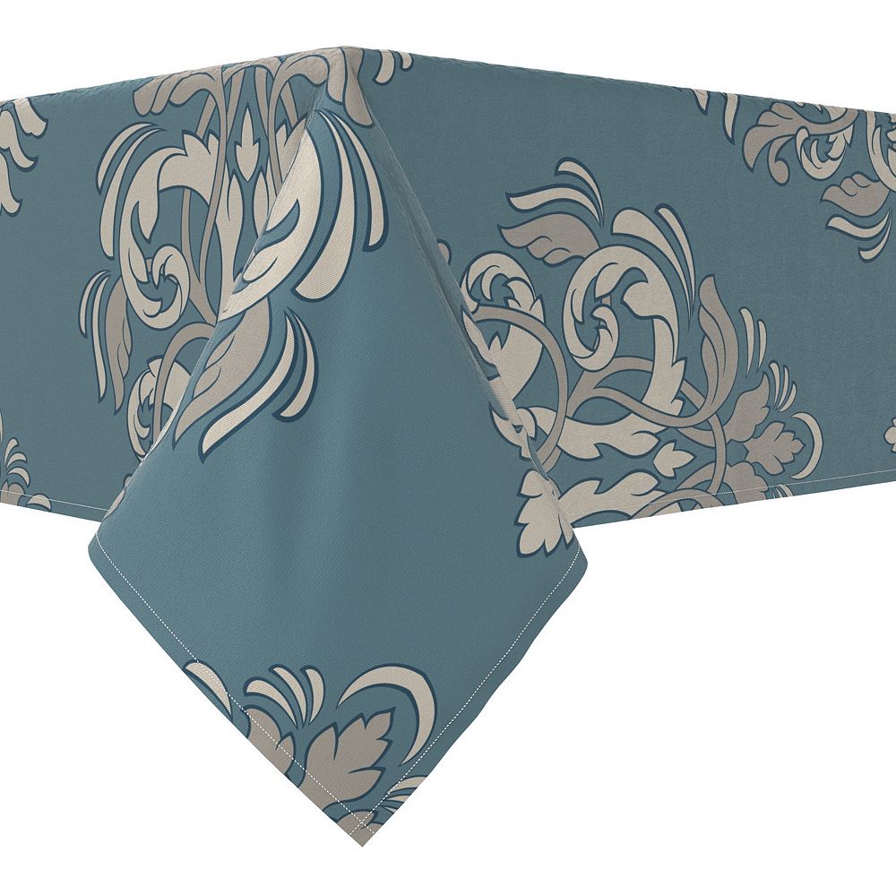 Square Tablecloth, 100% Cotton, 52x52", Floral 154