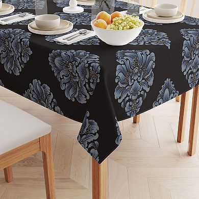 Square Tablecloth, 100% Cotton, 52x52", Floral 165