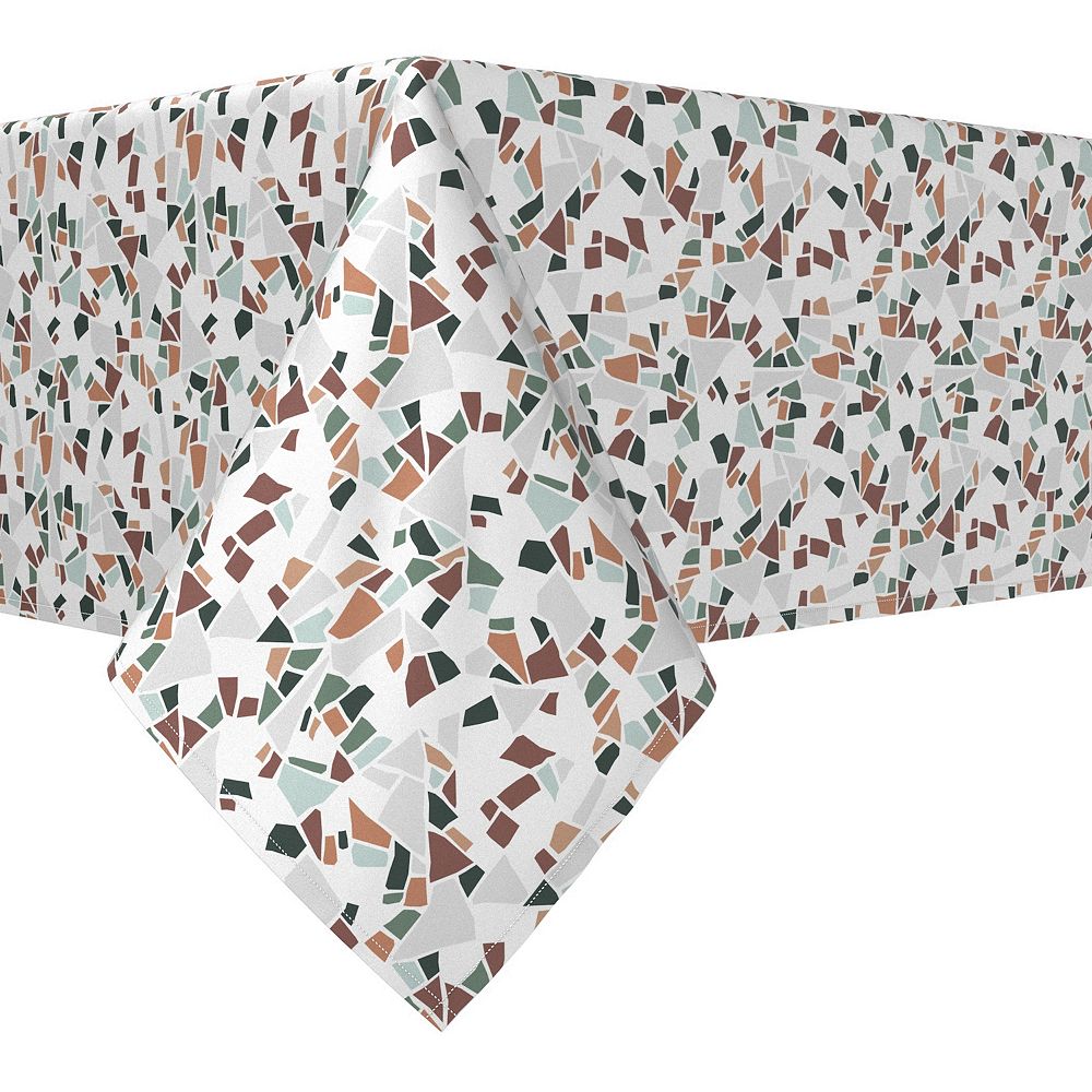 Square Tablecloth, 100% Polyester, 70x70", Terrazzo Print