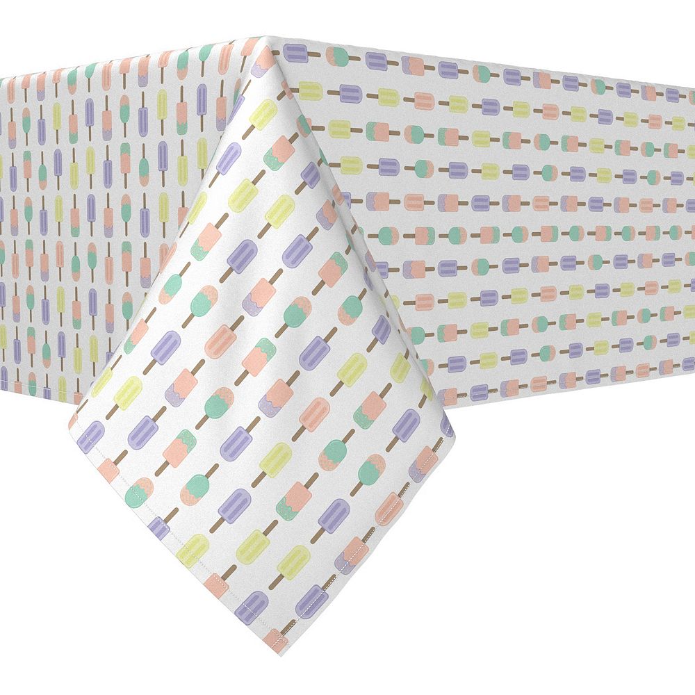 Rectangular Tablecloth, 100% Polyester, 60x120", Pastel Pops