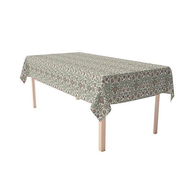 Rectangular Tablecloth, 100% Cotton, 60x120", Floral 63