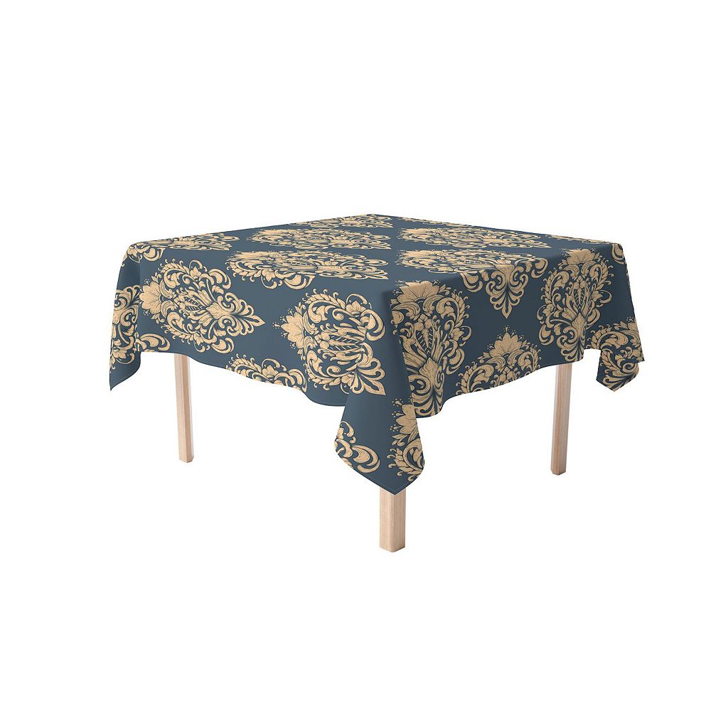 Square Tablecloth, 100% Cotton, 52x52", Floral 161