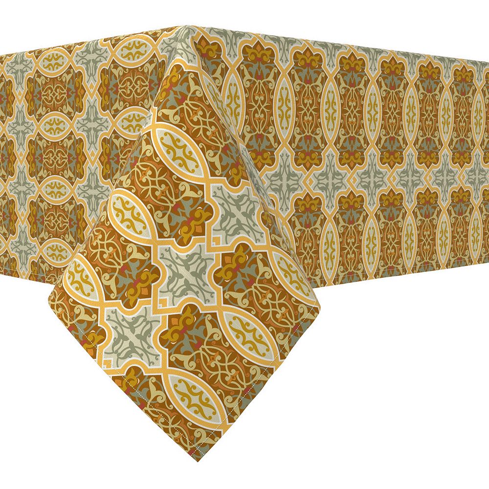 Rectangular Tablecloth, 100% Cotton, 60x104", Floral 111