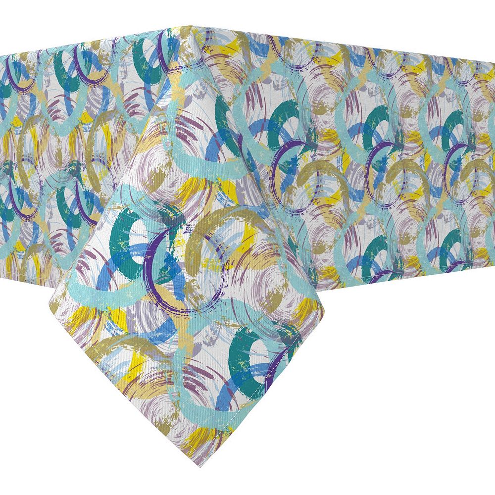 Rectangular Tablecloth, 100% Cotton, 60x120", Floral 190