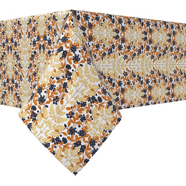 Rectangular Tablecloth, 100% Cotton, 60x120", Floral 117