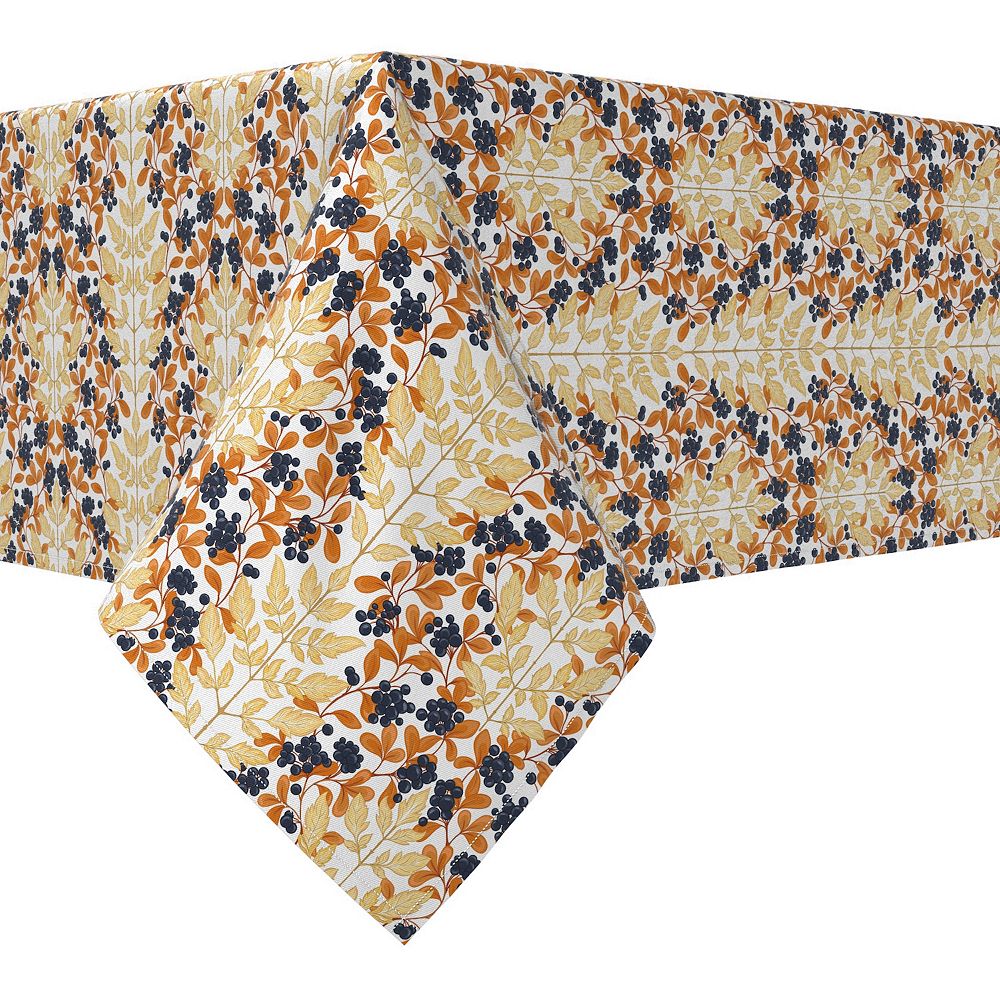 Rectangular Tablecloth, 100% Cotton, 52x104", Floral 117