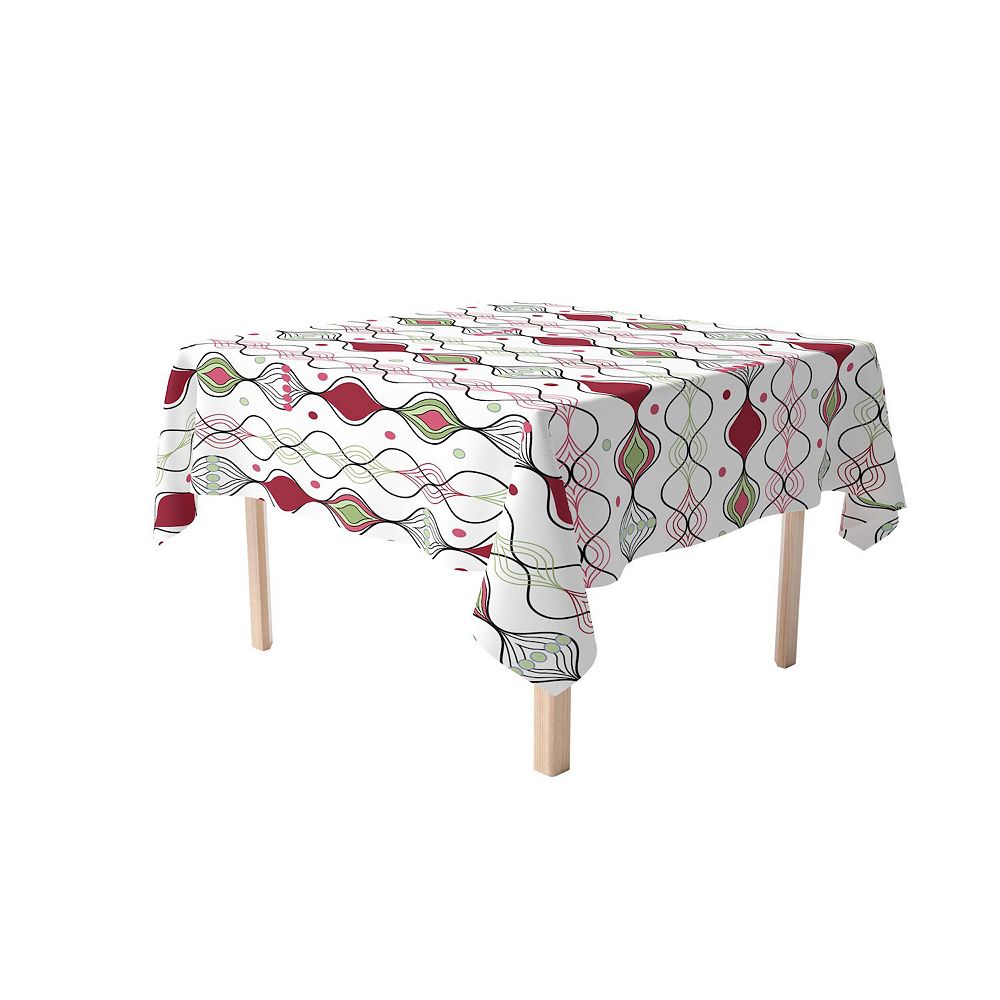 Square Tablecloth, 100% Cotton, 52x52", Floral 99