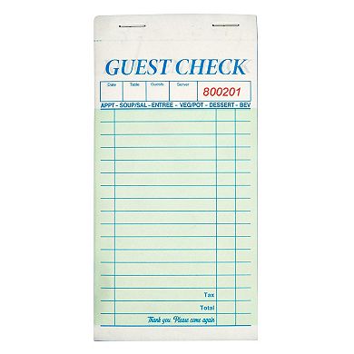 10 Pack Restaurant Server Note Pads for Food Servers, 500 Total Tickets ...