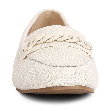 London Rag Women's Chain Embellished Loafers