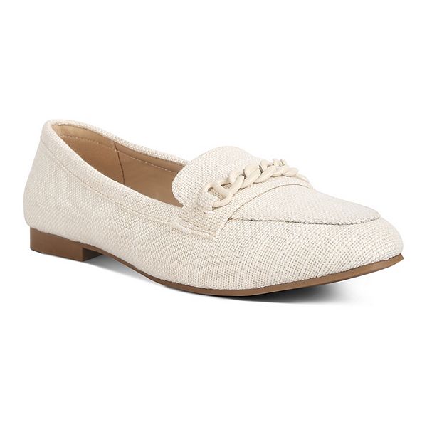 London Rag Women's Chain Embellished Loafers