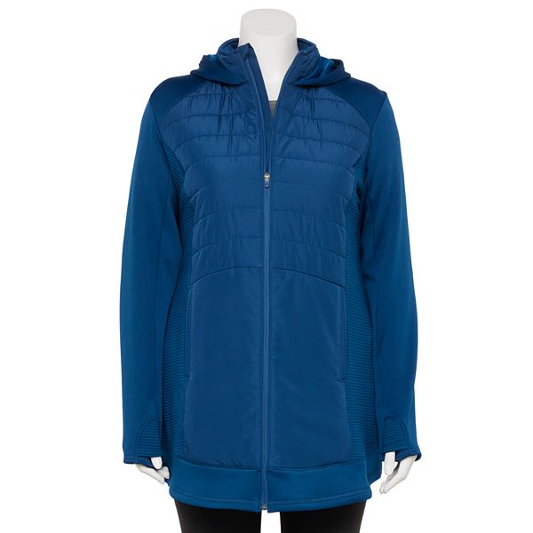 Plus Size Tek Gear® Long Mixed Media Jacket