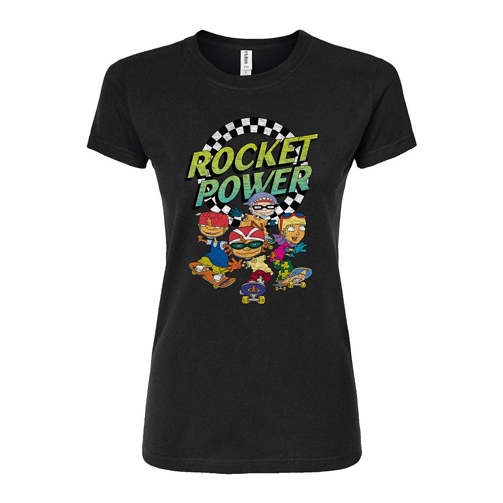 Juniors' Nickelodeon Rocket Power Skating Fitted Tee