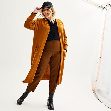 Women's Plus Size Nine West Duster Cardigan
