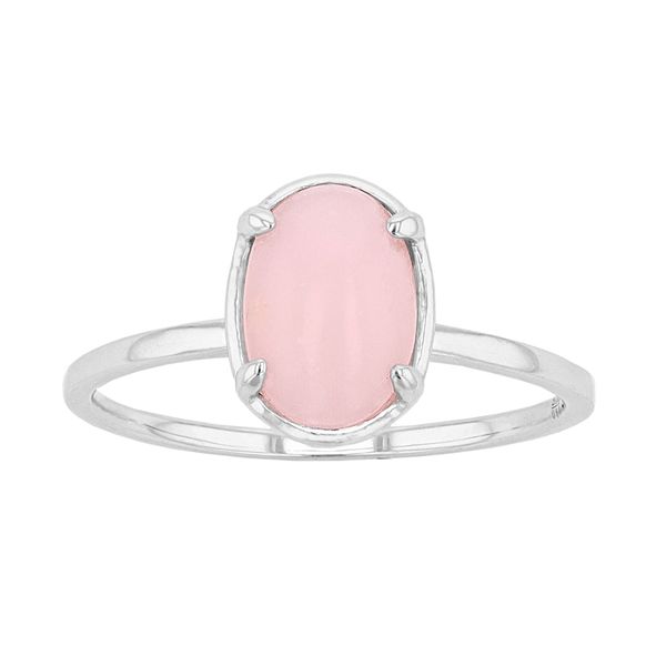 SIRI USA by TJM Sterling Silver Pink Opal Ring