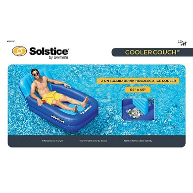 Swimline 15181SF Inflatable Swimming Pool Floating Lounger Cooler Couch ...