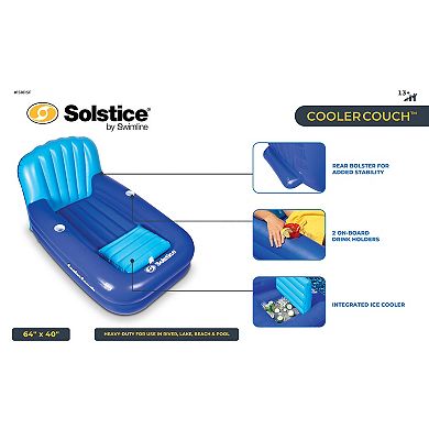 Swimline 15181SF Inflatable Swimming Pool Floating Lounger Cooler Couch ...