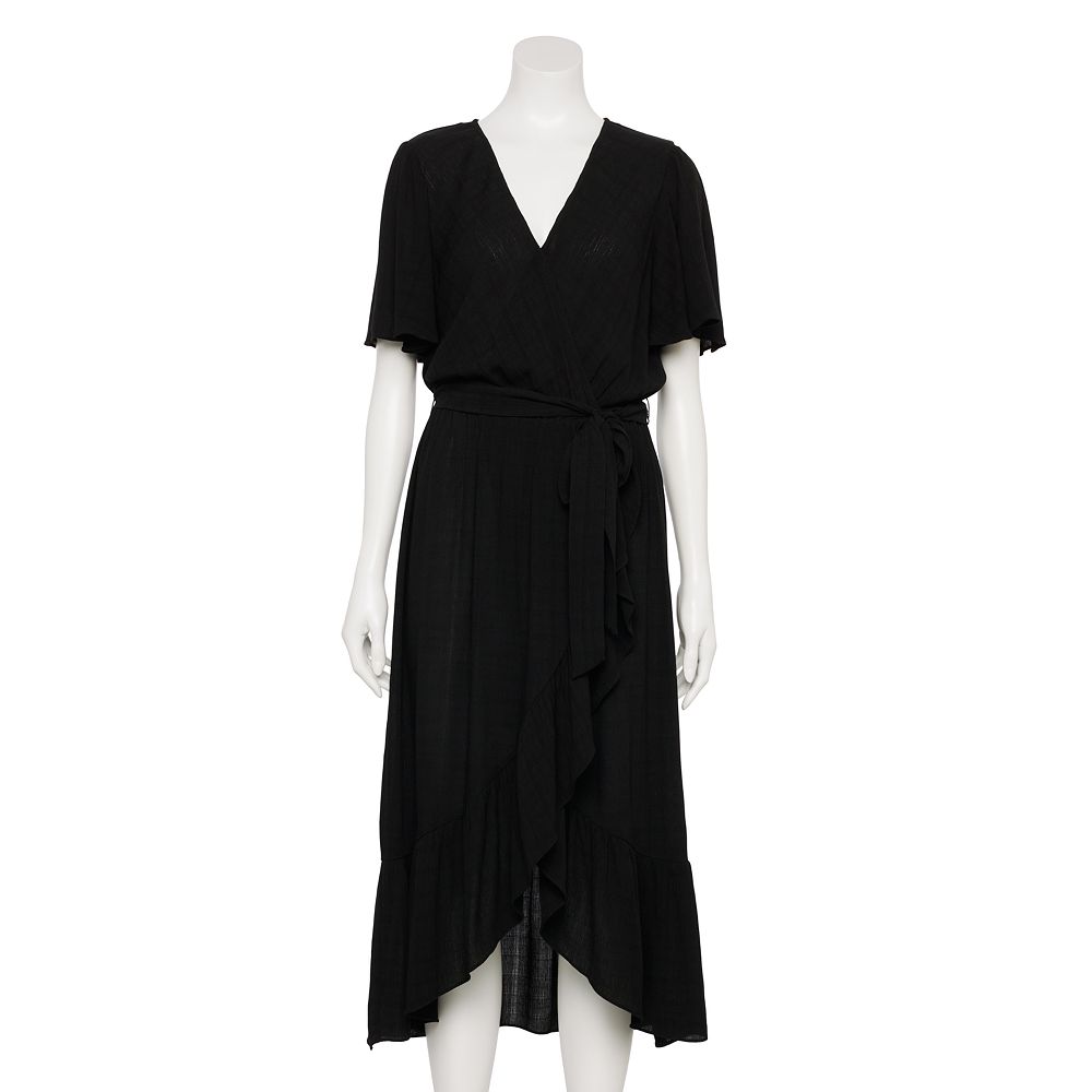 Juniors' Rewind Wrap Maxi Dress