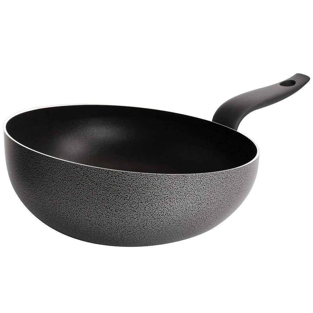 Tosca Siena 11 Inch Nonstick Aluminum Wok in Grey Granite