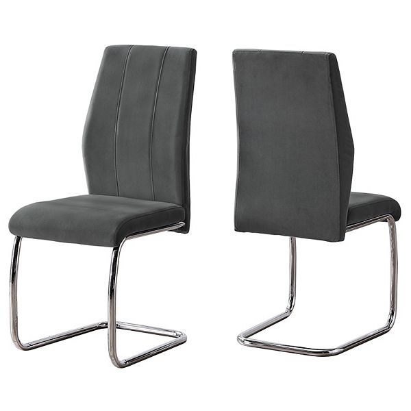 Monarch Faux Leather Dining Chair 2-piece Set