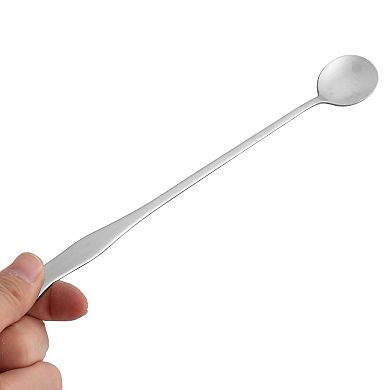 4pcs Stainless Steel Long Handle Tea Coffee Ice Cream Spoon 9.8" Silver ...