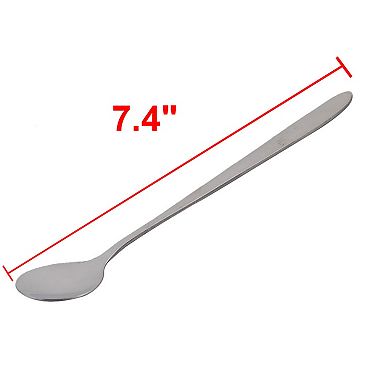 5pcs Stainless Steel Tea Coffee Dessert Stir Long Handle Spoon 7.4 ...