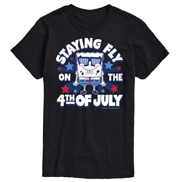 Big & Tall Nickelodeon Spongebob Squarepants 4th of July Graphic Tee