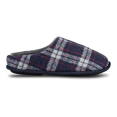 Wembley Men's Plaid Flannel Indoor/Outdoor Clog Slippers