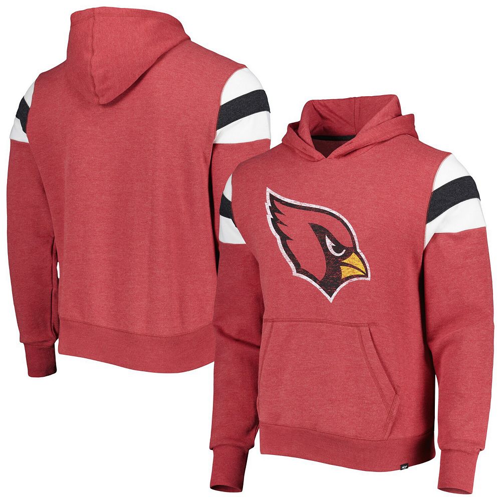 Men's '47 Heathered Cardinal Arizona Cardinals Premier Nico Pullover Hoodie