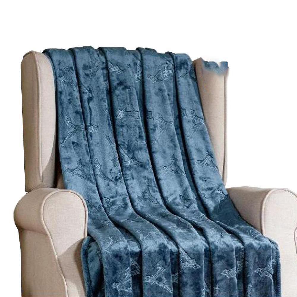 Eiffel Tower Premium Microplush Super Soft Embossed Pattern All Season ...