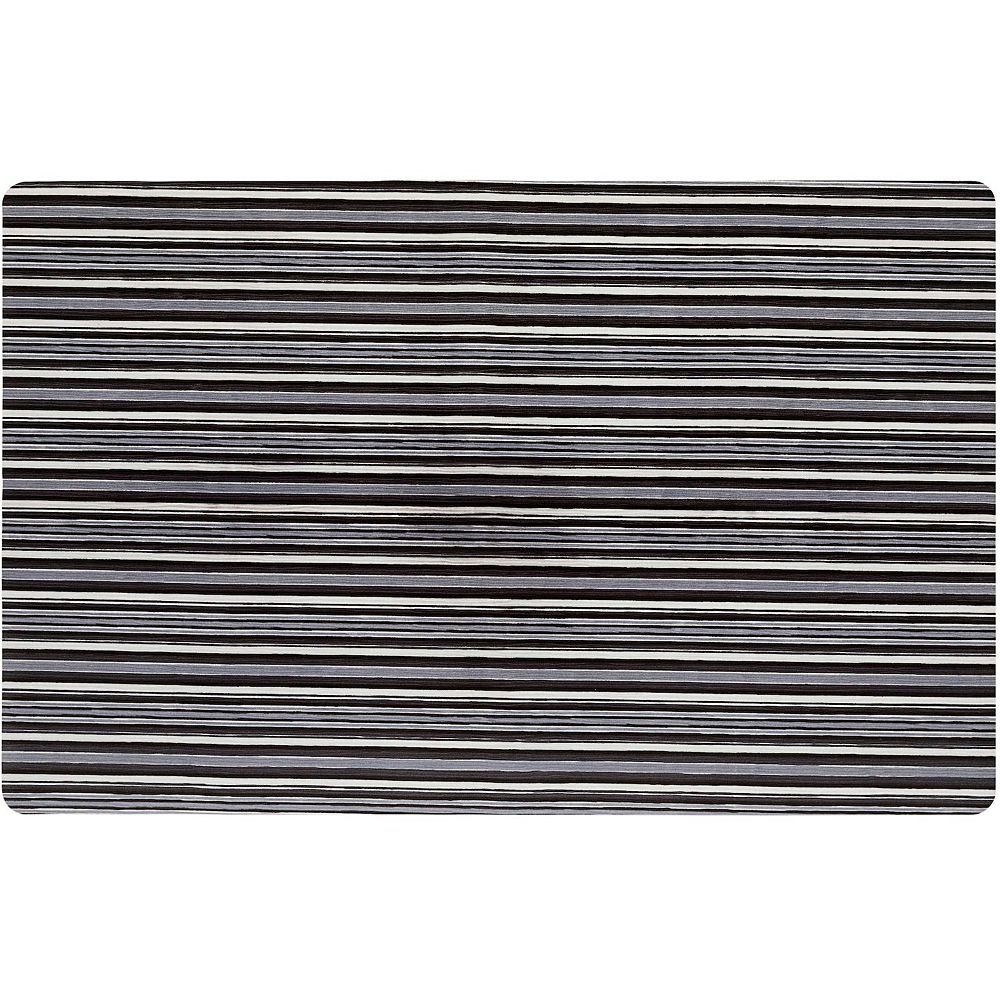 Home Dynamix SoHome Smooth Step Striped Low Profile Stain Resistant Non ...