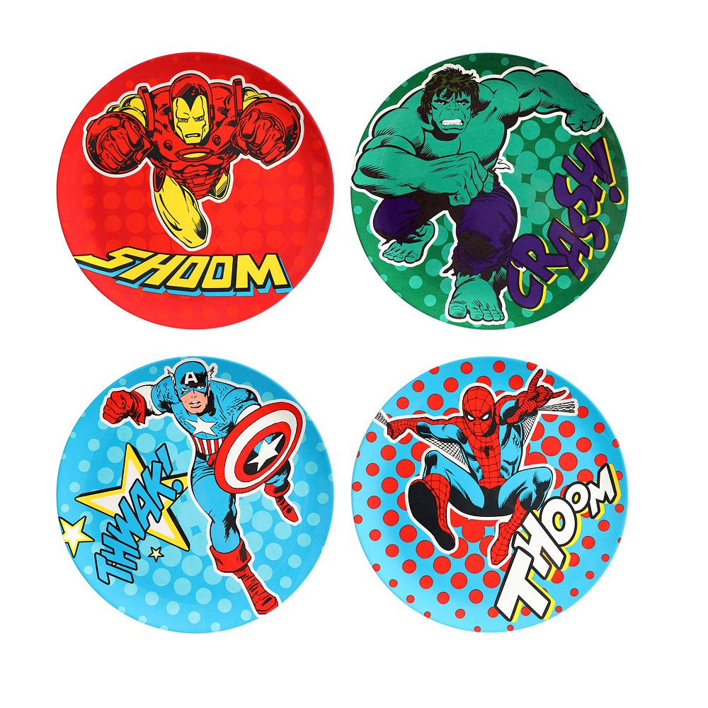 Marvel Eat The Universe 4-pc. Melamine Salad Plate Set