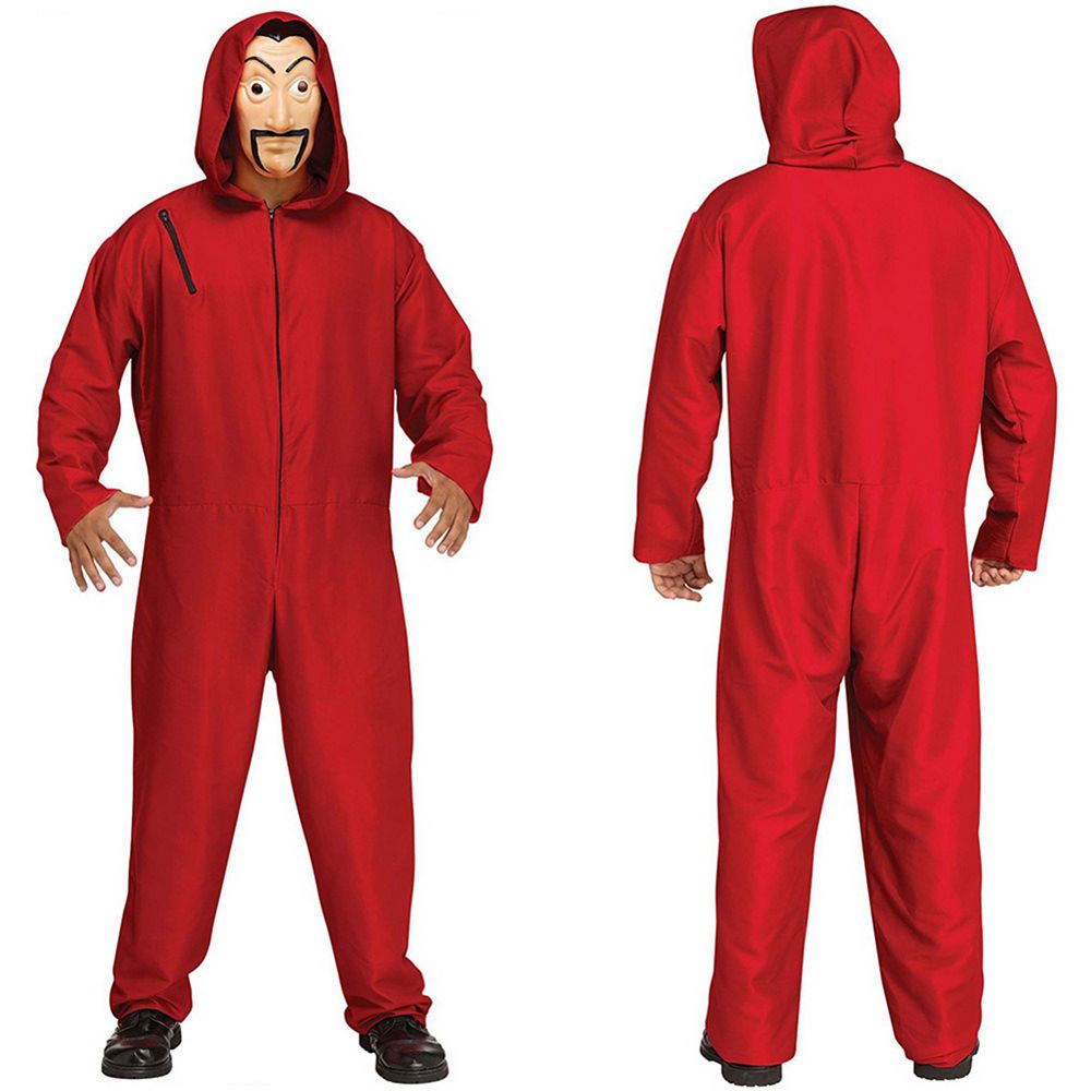 Ultimate Banknote House Cosplay Costume: Hoodie, Jumpsuit, and Mask Set ...