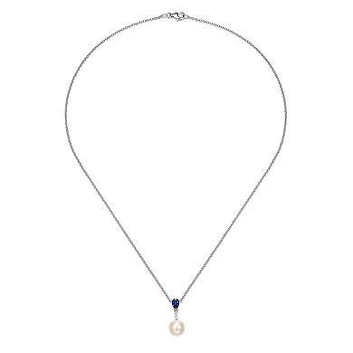 Classic Treasures Sterling Silver Genuine Cultured Pearl, Lab-Created ...