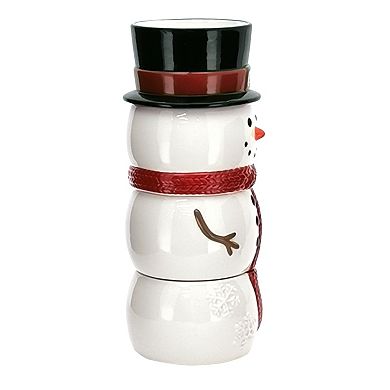 St. Nicholas Square® 4-Pack Yuletide Snowman Stacking Mug Set