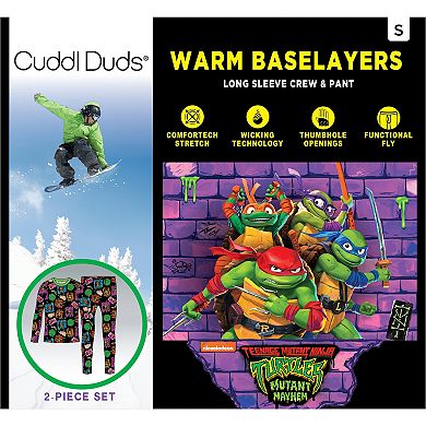Boys 4-14 Cuddl Duds® Teenage Mutant Ninja Turtles Print 2-Piece ...