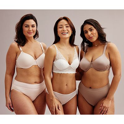 Bali Comfort Revolution 3 Pack Modern Seamless Brief Underwear DFMSB3