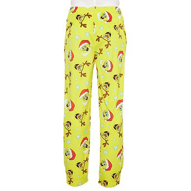 Men's Spongebob Christmas Fleece Pajama Pants