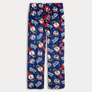 Men's Frosty The Snowman Fleece Pajama Pants