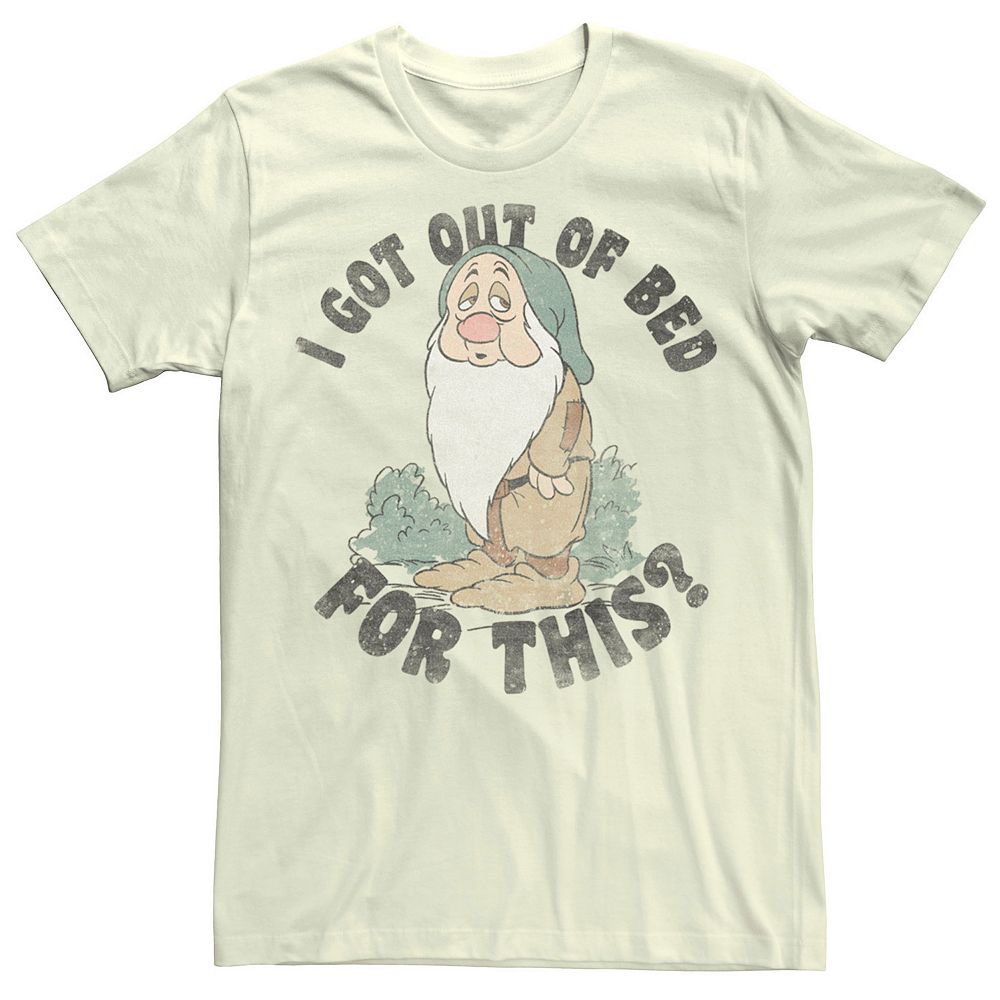 Disney's Snow White Sleepy Men's "I Got Out Of Bed For This" Vintage ...