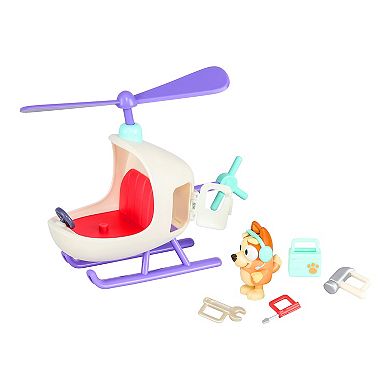 Bluey Series 9 Beach Helicopter & Bingo Figure Set